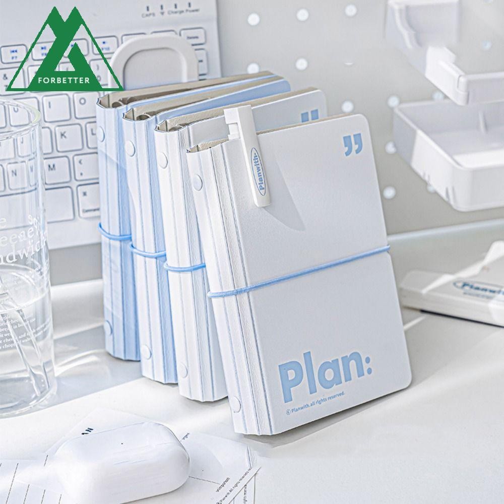 Forbetter คู่มือพกพา, Mini 6 Ring Loose Leaf Mini Pocket Notebook, ใช้ ...