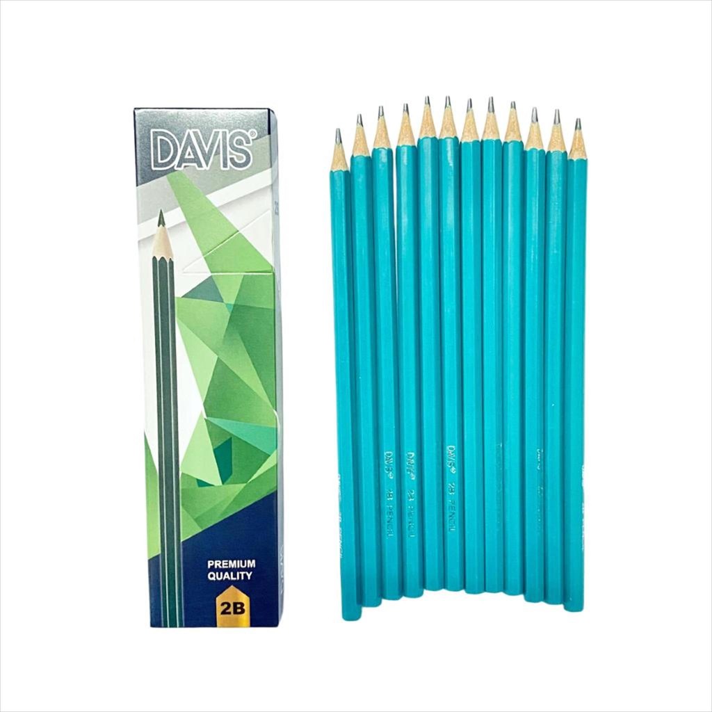 Hijau [C] Davis Green Pencil 2B (12 ชิ้น) | Shopee Thailand
