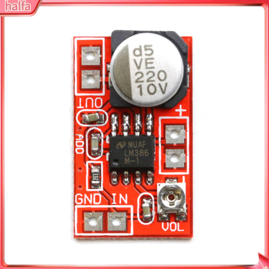 {halfa} บอร์ดขยายเสียงไมโครโฟน DC 5V-12V Micro Electret ขนาดเล็ก ...