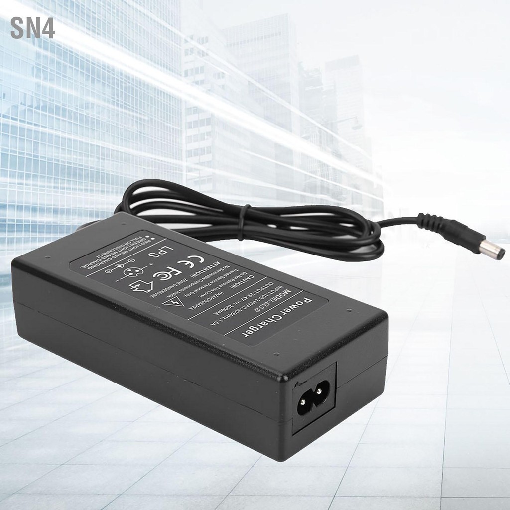 SN4 29.4V 2000mA คาร์บอนไฟเบอร์พลาสติก 100-240V สกู๊ตเตอร์ไฟฟ้าปลั๊กชาร์จ | Shopee Thailand
