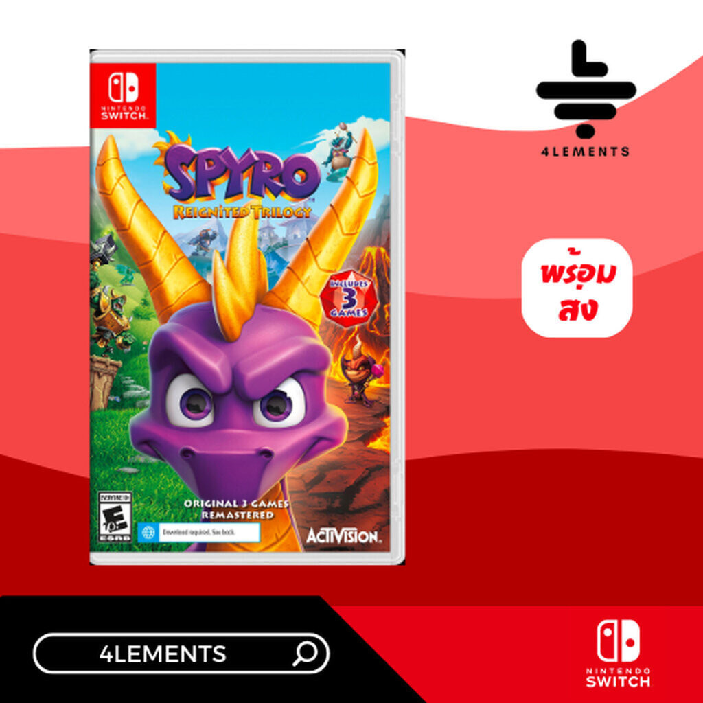 (พร้อมส่ง) SWITCH SPYRO REIGNITED TRILOGY (R4/AU) (GAME) (ENG) | Shopee ...