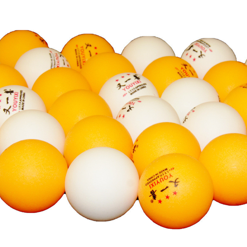 Training Entertainment Table Tennis Abs New Material 40 Seamless Yellow ...
