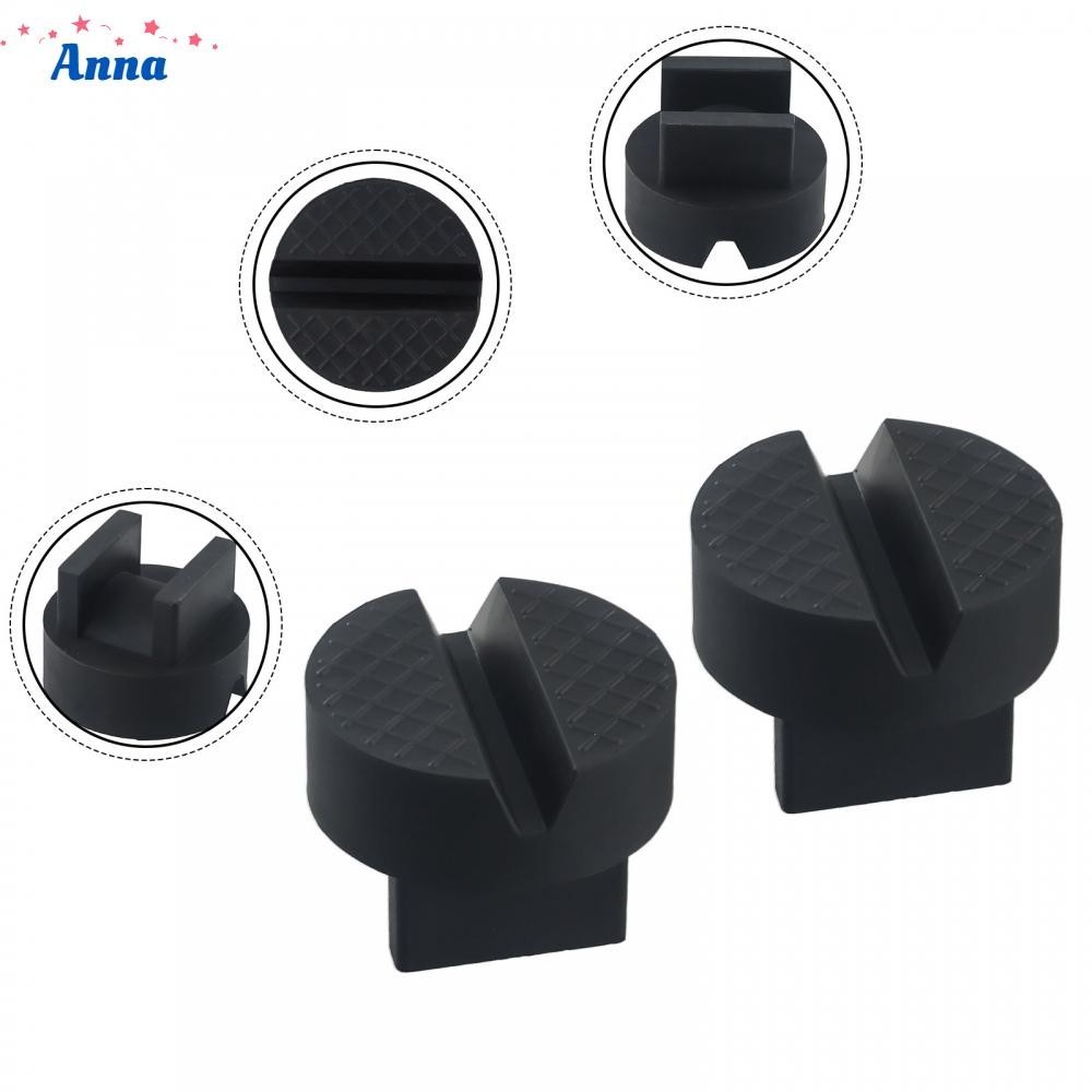 【Anna】Axle Stand Pad Safety Slotted 2Pcs 2pcs 3 Tonne Black Frame Jack ...