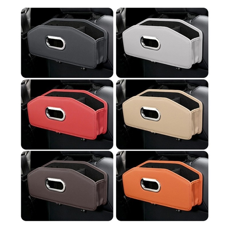 Yo Car Backboard Organizers มัลติฟังก์ชั่น PU หนังภายในกระเป๋าแขวนกล่อง ...