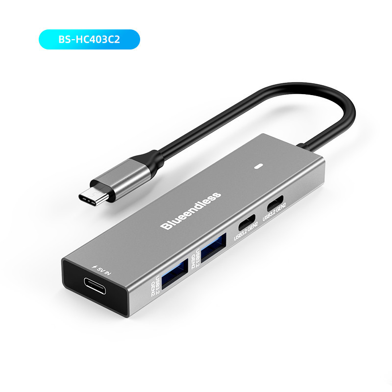 Blueendless 5 in 1 อะแดปเตอร์ฮับ USB Type-C 2A+2C ความเร็วสูง USB3.2 ...
