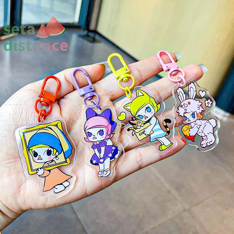 [Setad] อะคริลิค POPMART PUCKY Fairy กล่องตาบอดจี้พวงกุญแจกระเป๋าของ ...