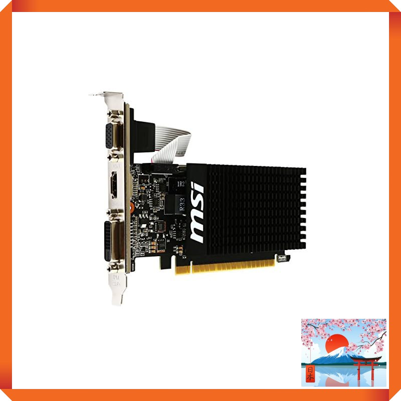 MSI GeForce GT710 GDDR3 2GB Graphics Card VD5931 | Shopee Thailand