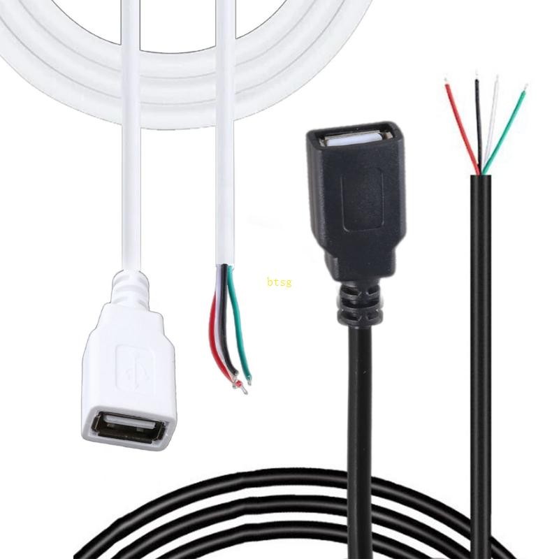 Bt 5V USB Female PlugPower Supply Cable Connectors 4 Pin Wire Charge ...