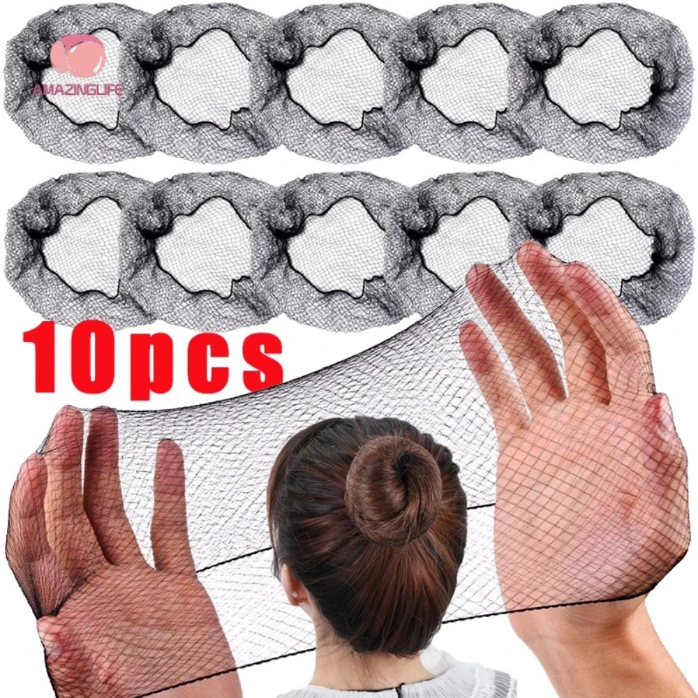 Hairnet ยืดหยุ่นที่มองไม่เห็นละเอียดพิเศษ - กีฬาเต้นรํา Stewardess Hair ...