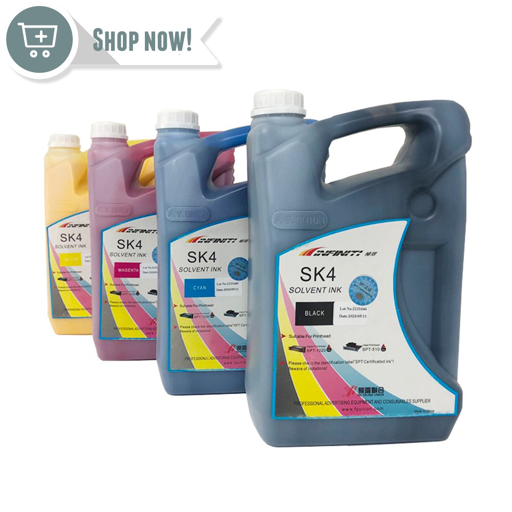 หมึกพิมพ์ ใช้กับหัวพิมพ์ หมึกพิมพ์ หมึก SK4 Infiniti Solvent Ink 5L ...