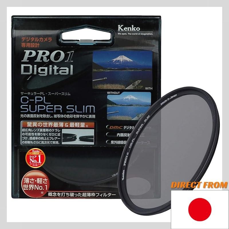 【Directly from Japan】Kenko PL Filter PRO1D Circular PL Super Slim 52mm for Contrast Enhancement ...