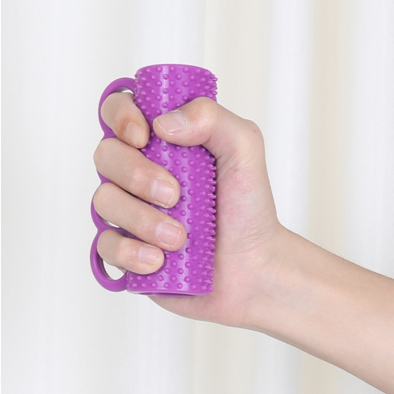 ด้ามจับซิลิโคนฝึกการฟื้นฟูสมรรถภาพลูกบอล Grip Circle Hand Trainer ...