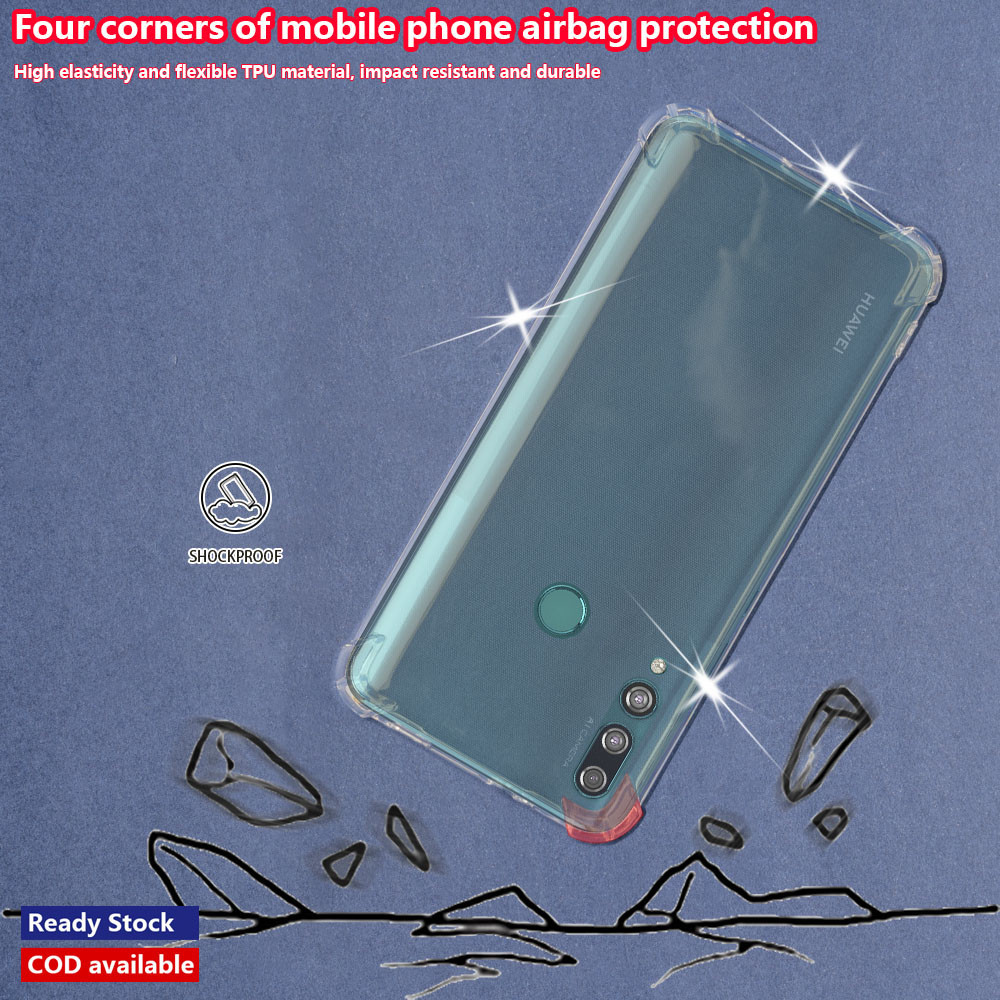 Huawei Y9 Prime 2019 STK-L21 L22 LX3 ยืดหยุ่น ยางนุ่ม คริสตัลใส บาง ...