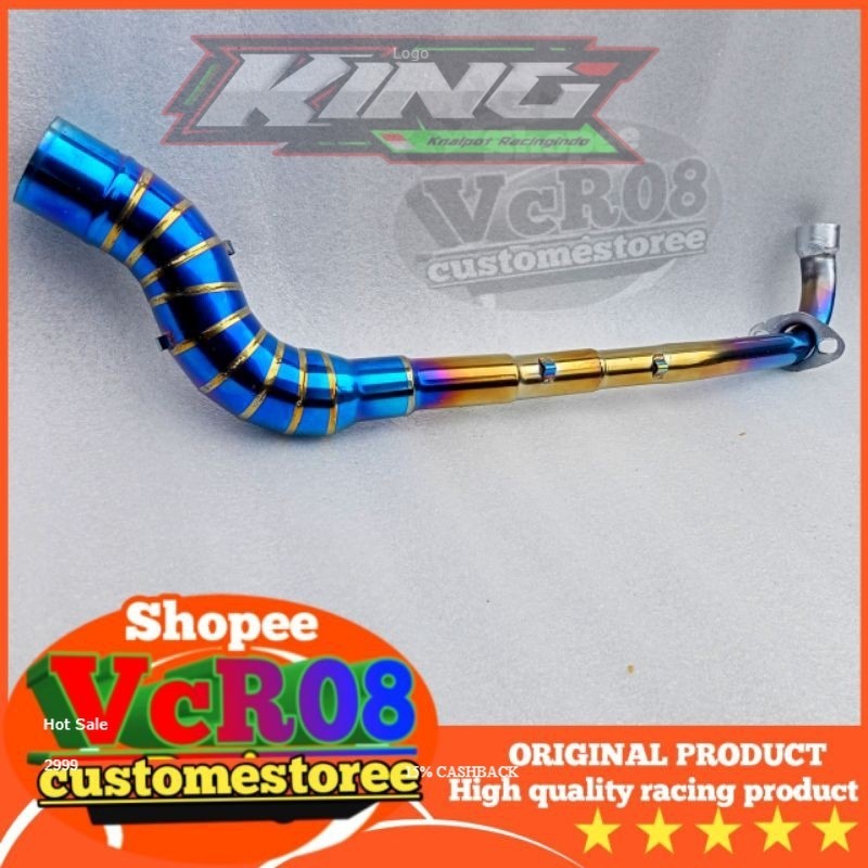 พร้อมส่ง ท่อไอเสียยาว ข้อศอกใหญ่ rusi DL 100 110 wave alpha 100 110 old ...