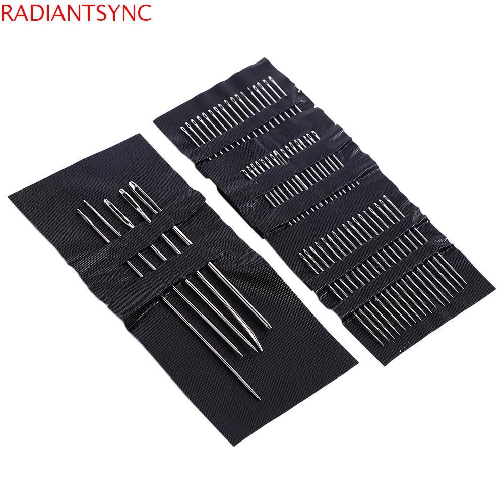 Radiantsync เข็มเย็บมือ 55 ชิ้น/เซ็ตสแตนเลสคุณภาพสูงบ้านมือ DIY หัตถกรรม Handmade เย็บอุปกรณ์ ...