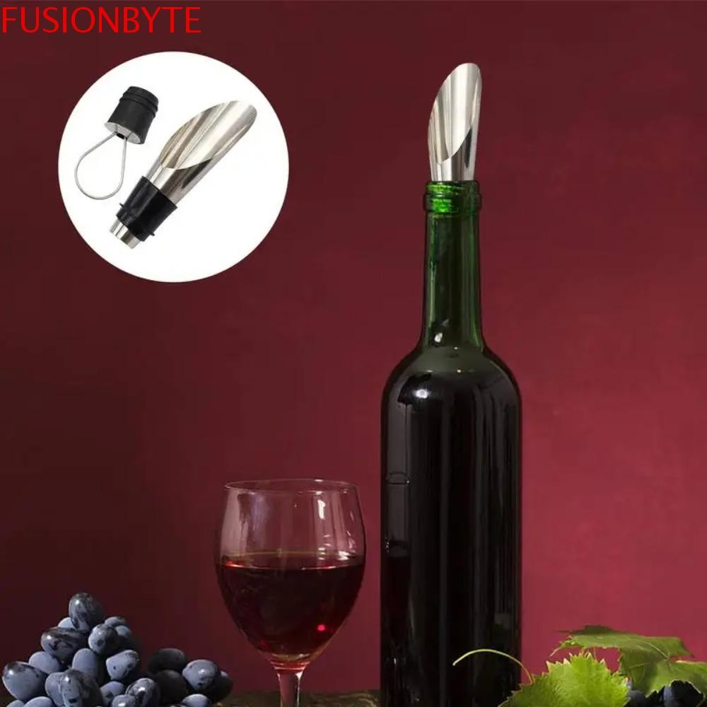 Fusionbyte ที่รินไวน์, Leakproof ขวดไวน์ป้องกันการรั่วไหล Pour Spout Stopper, สแตนเลสในครัวเรือน ...