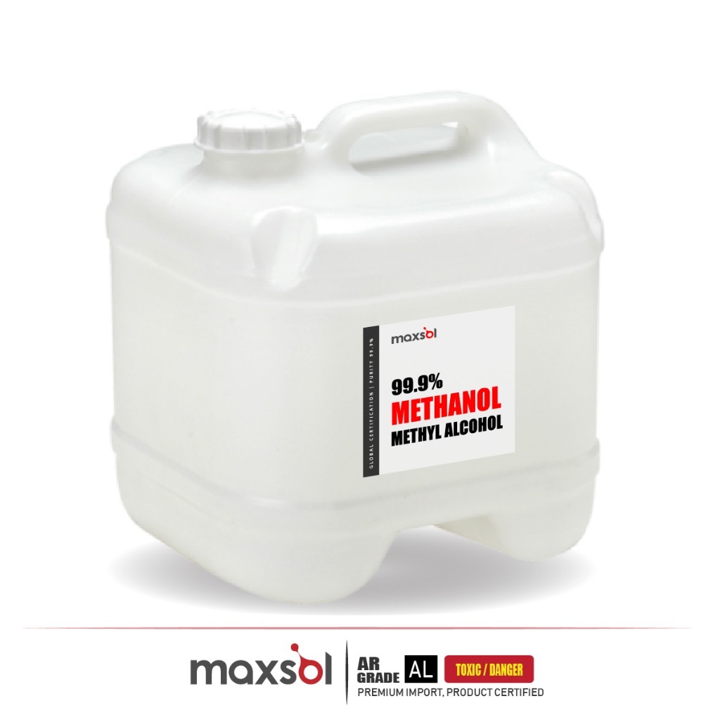 (ห้ามใช้กับผิวหนังเด็ดขาด) Methanol 99.9% : Methyl Alcohol เมทิล แอลกอฮอร์ หรือ เมทานอล [20L ...
