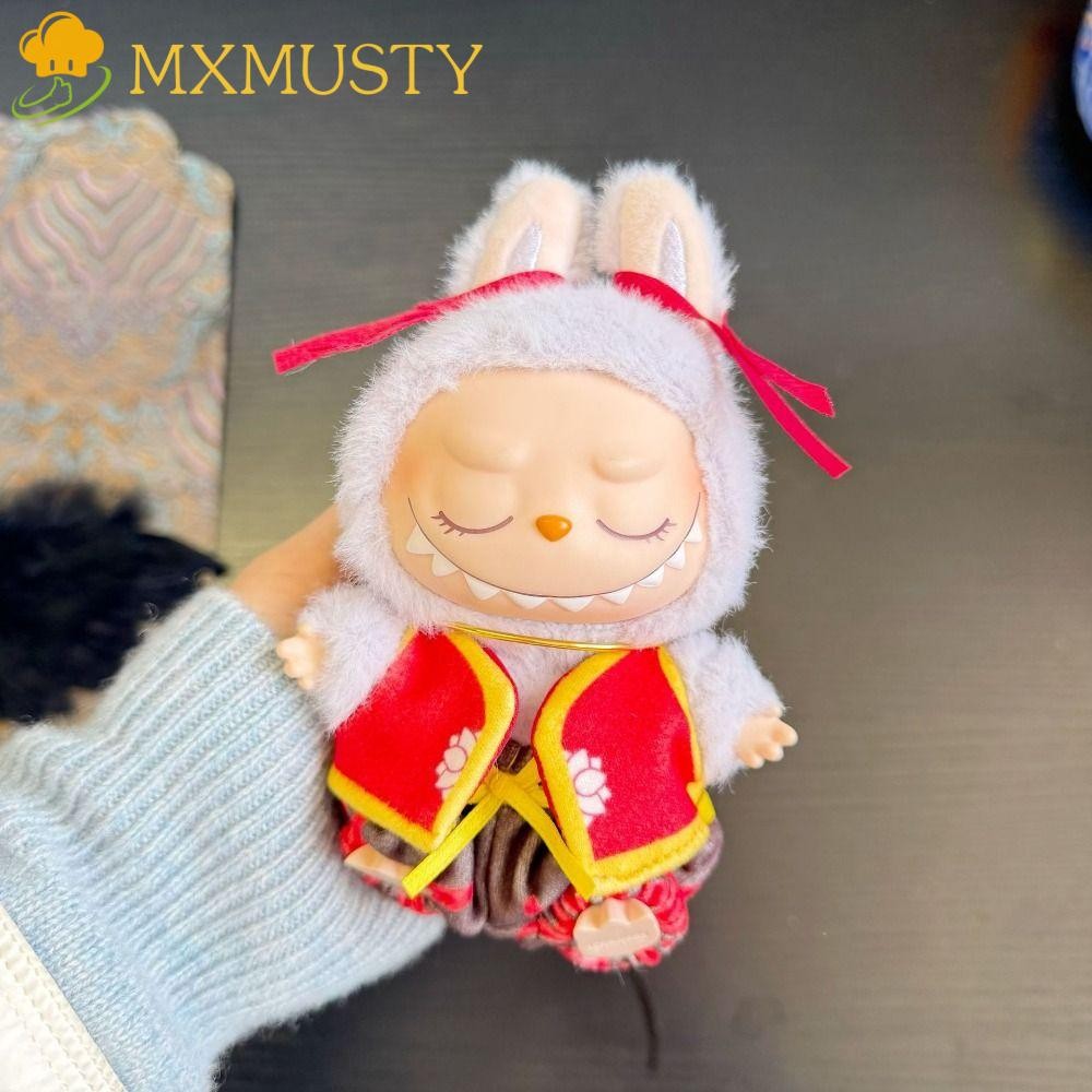Mxmusty Labubu เสื้อผ้าตุ๊กตาชุด, Ne Zha Hun Tian Ling นั่ง Labubu เวลา ...