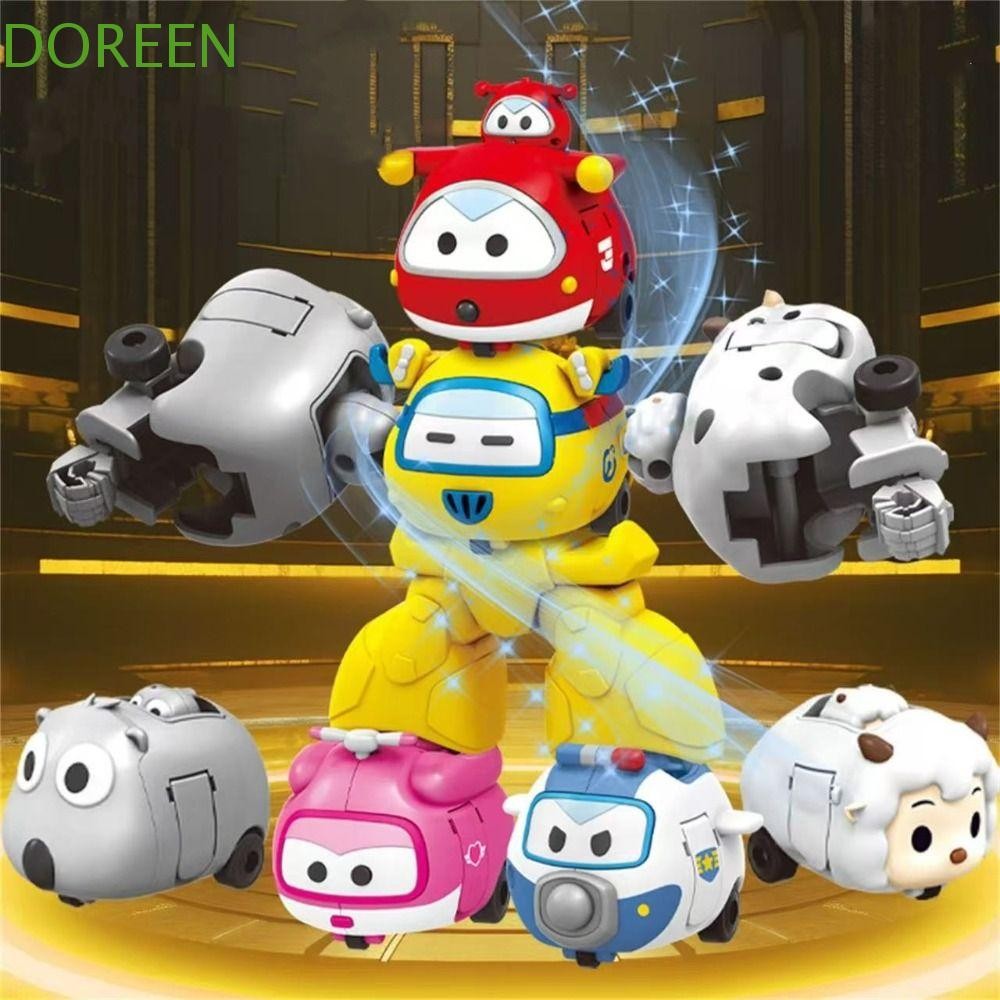 หุ่นยนต์ DOREEN Super Wings รุ่น Q รุ่นเดสก์ท็อปรุ่นการเปลี่ยนรูป ...