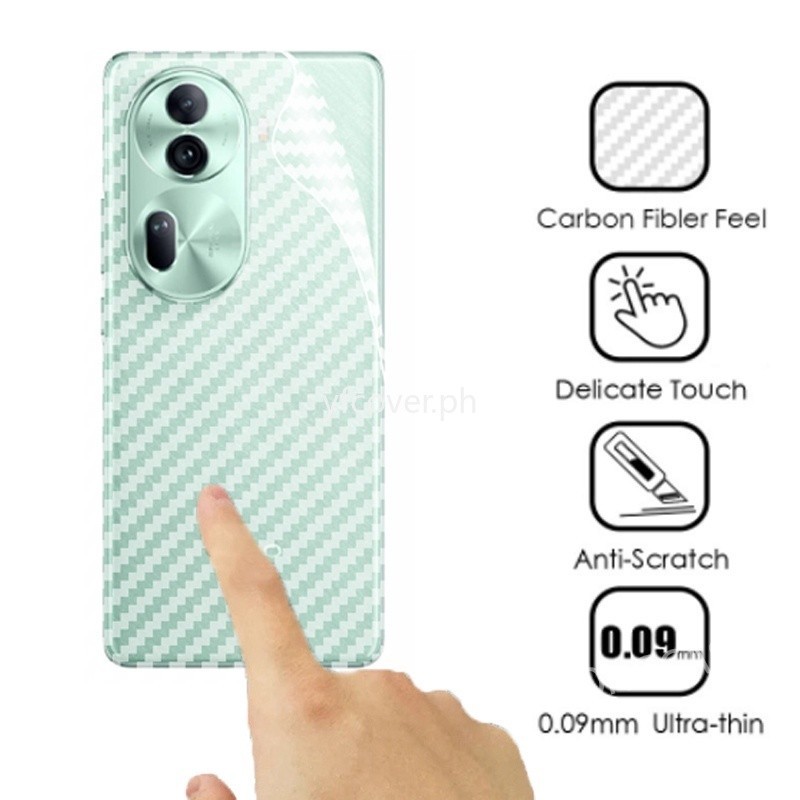 เคสโทรศัพท์มือถือ คาร์บอนไฟเบอร์ สําหรับ OPPO Reno 11 Pro Plus 5G 10 8Z ...