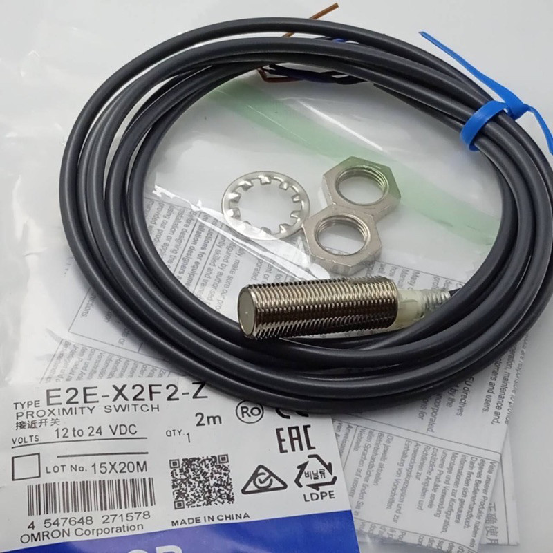 ของใหม่ E2E-X2F1 2m เซ็นเซอร์ ตรวจจับ 2M OMROM Inductive Proximity ...