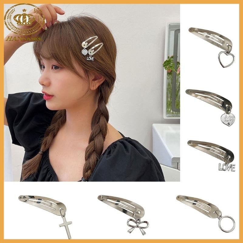 Han y2k กิ๊บติดผมหน้าม้า กิ๊บพังก์ ปิ่นปักผม y2k BobbyPins y2k กิ๊บ ...
