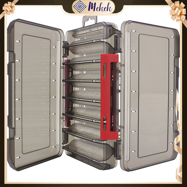 Mekek กล่องเก็บเหยื่อตกปลา แบบสองด้าน กันน้ํา 14 ช่อง | Shopee Thailand