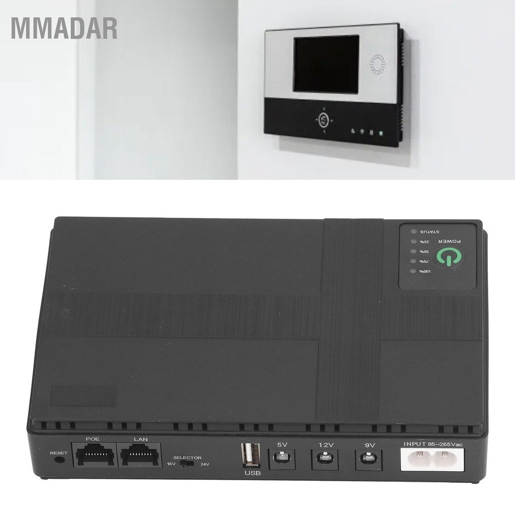 MMADAR Uninterruptible Power Supply 8800mAh UPS 85-265V อินพุต 5V 9V ...