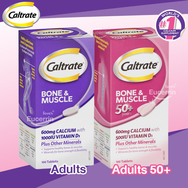 Caltrate Bone & Muscle / Caltrate Bone & Muscle 50+ สำหรับผู้ใหญ่ ...