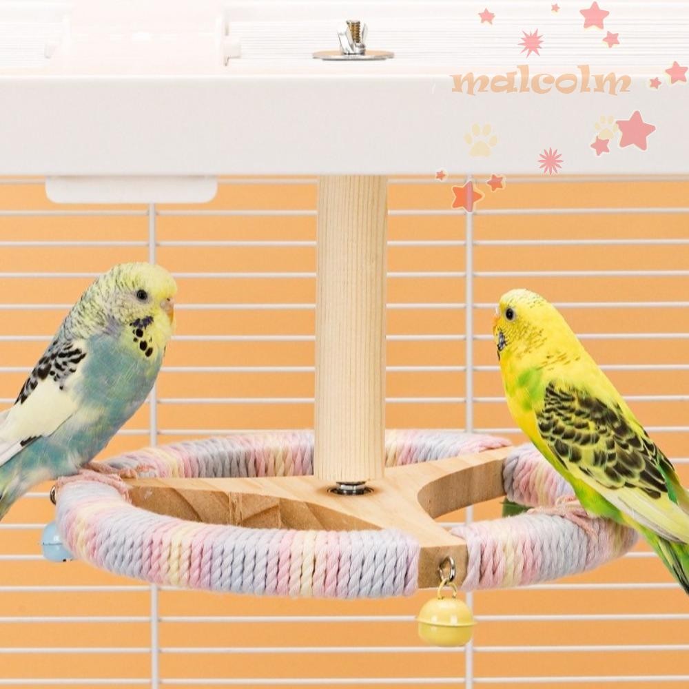 Malcolm Bird Training Stand, ไม้ที่ถอดออกได้ Parrot หมุนขาตั้ง ...