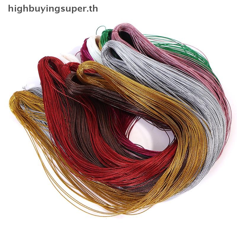 Hrth 100m เชือกทองเงินสายบรรจุภัณฑ์ของขวัญเครื่องประดับโลหะด้ายสาย HRTH ...