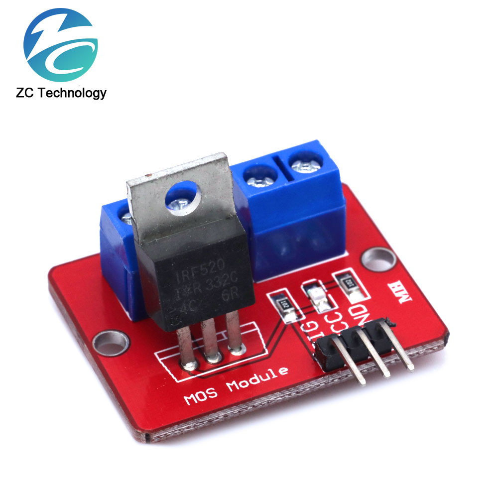 0-24v Top Mosfet ปุ่ม IRF520 MOS Driver โมดูลสําหรับ Arduino MCU ARM ...