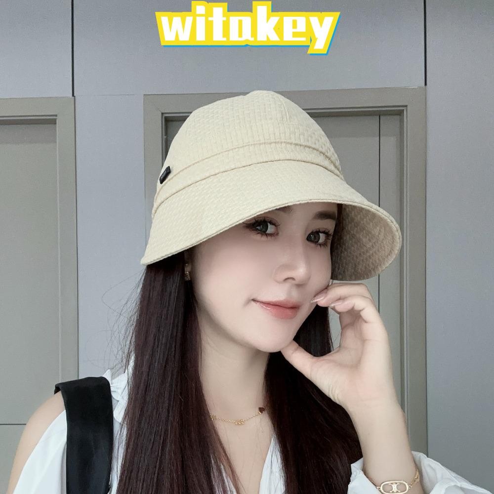 หมวกเบสบอล WITAKEY, หมวกชาวประมงแบบปรับได้ป้องกันดวงอาทิตย์, 2024 หมวกตกปลาอินเทรนด์แข็งป้องกัน ...