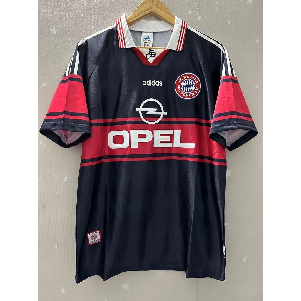 เสื้อกีฬาแขนสั้น ลายทีมชาติฟุตบอล Bayern Munich 97-99 ชุดเหย้า คุณภาพ ...