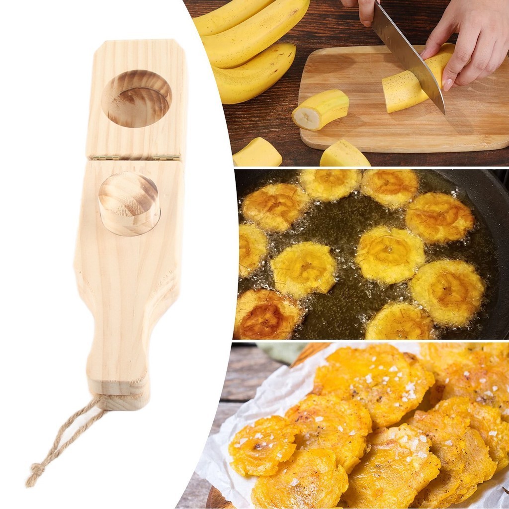 Kitchen Tostonera Plantain Masher Pine Press Smasher เครื่องทำตะกร้า ...