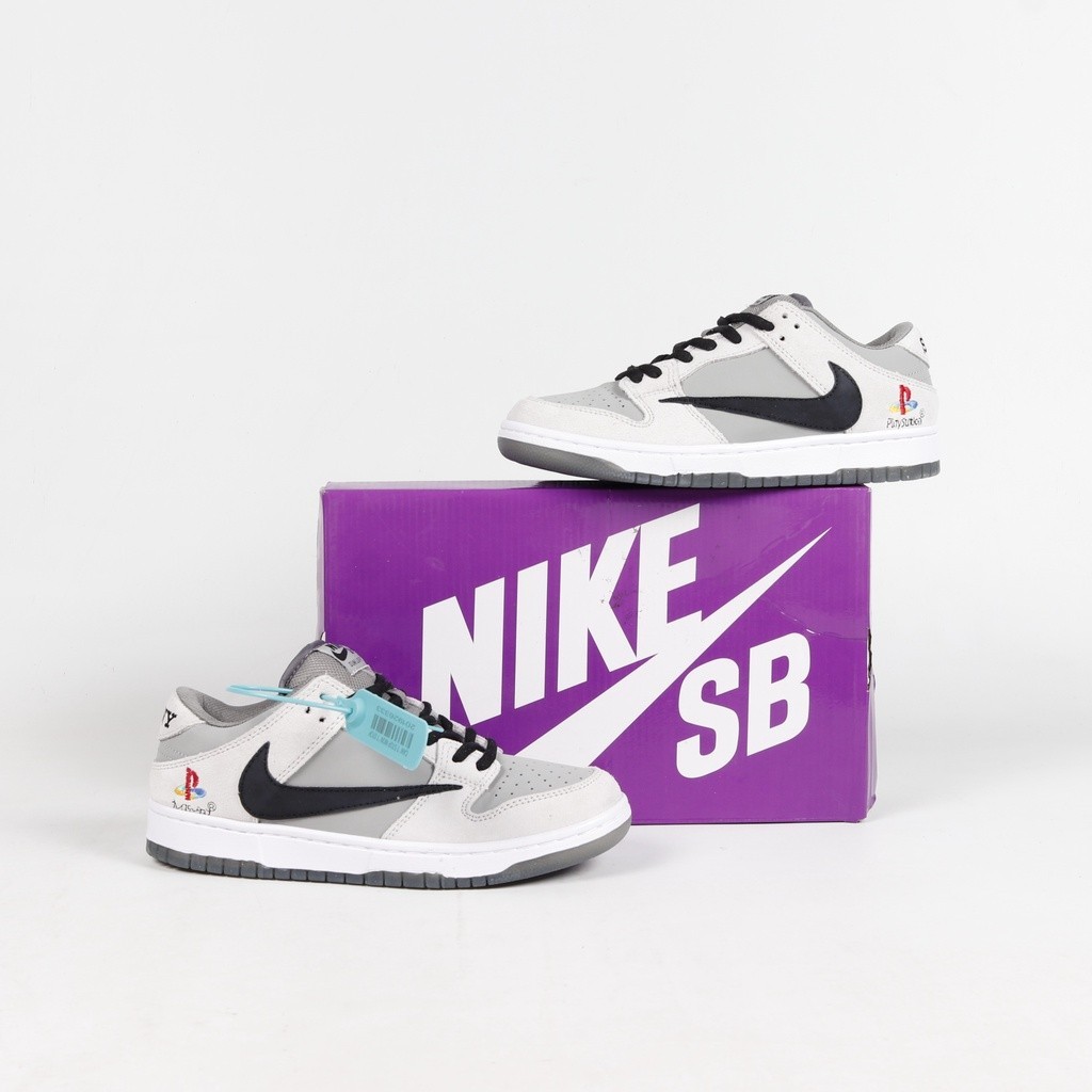 Sepatu รองเท้าผ้าใบ Nike SB Dunk Low X Travis Scott X Playstation ร้อย ...