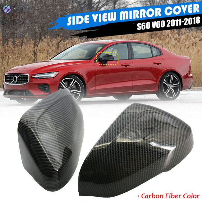 Jen ฝาครอบกระจกมองหลัง 1 คู่ 31402636 อะไหล่เปลี่ยน สําหรับ Volvo S60 ...