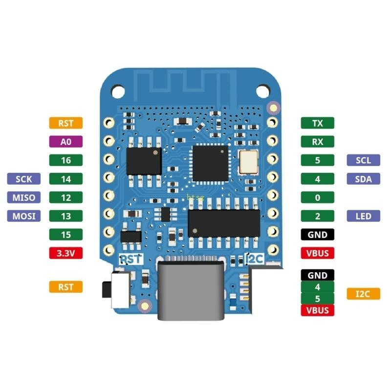 Bt D1 Mini V4 0 0 TypeC USB WEMOS WIFI บอร์ดอินเตอร์เน็ตไร้สาย ESP8266 ...