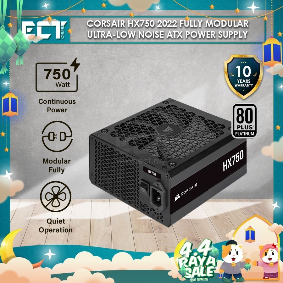 พาวเวอร์ซัพพลาย Corsair HX750 HX850 2022 เสียงเบาพิเศษ ATX | Shopee Thailand