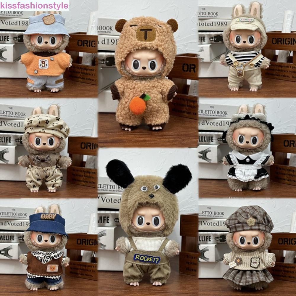 Kissfashionstyle 1 ชุด 17 ซม.Labu จี้เสื้อผ้า,ชุด Capybara Labubu Time ...