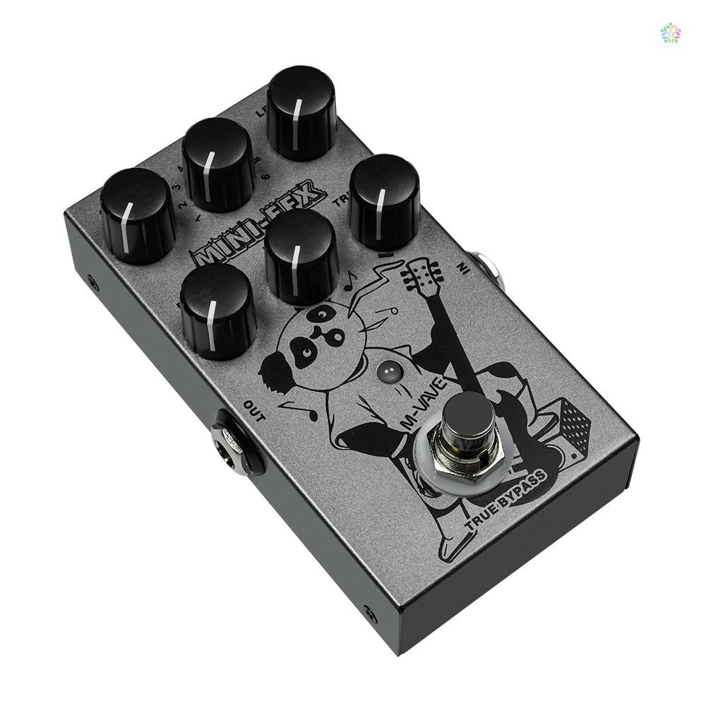 M-vave เอฟเฟกต์ไฟฟ้าเหยียบ Heavy Metal กีตาร์ไฟฟ้า Overload Distortion Effector 3 ส่วน EQ ...