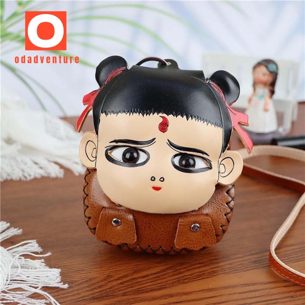 Odadventure Ne Zha 2 กระเป๋าสตางค์ PU, หนัง PU Nezha กระเป๋า, Key Ring ...