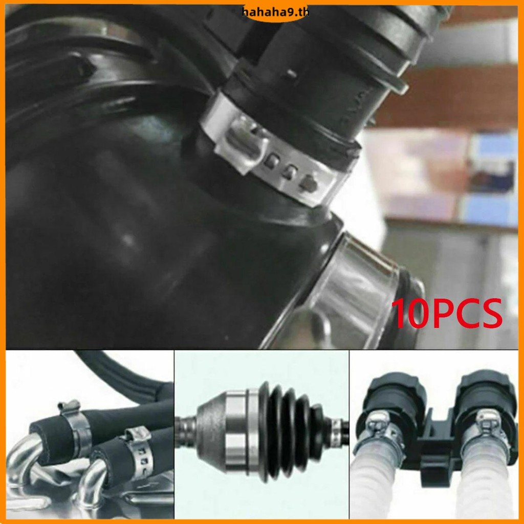 10 ชิ้นปรับ CV Boot Joint Clamp สแตนเลส 2 ขนาด Universal Drive Shaft CV ...