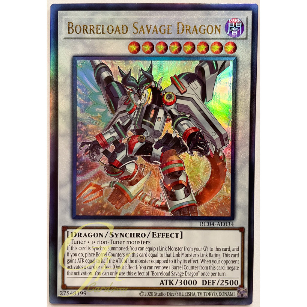 Yugioh [RC04-AE034] Borreload Savage Dragon (Ultimate Rare) | Shopee Thailand