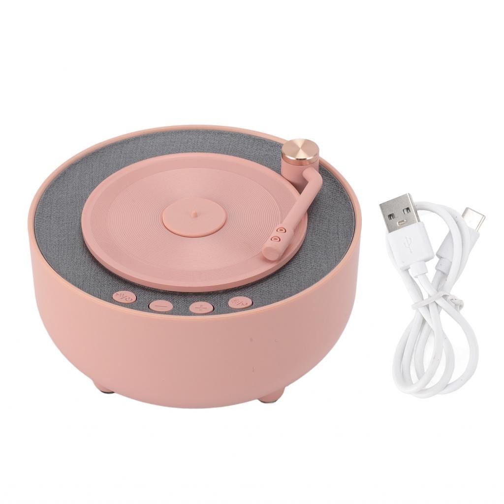 Mini Retro Speaker, Speaker Record Player Shape with Colorful Light for ...