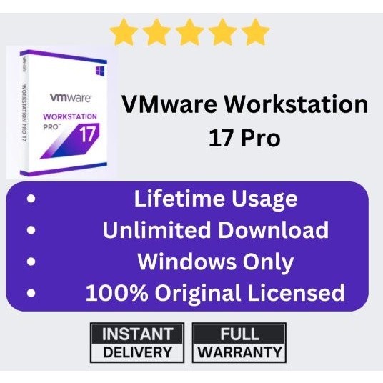 【พร้อมส่ง】VMware Workstation 17 PRO - Lifetime Usage | 100% Original ...