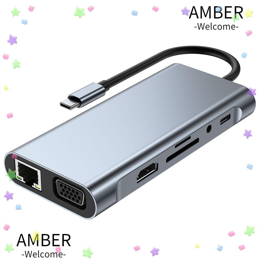 Amber ฮับ USB Type-C 11-In-1 SD อ่าน PD แจ็ค 3.5 มม. 4K HDMI สําหรับ ...