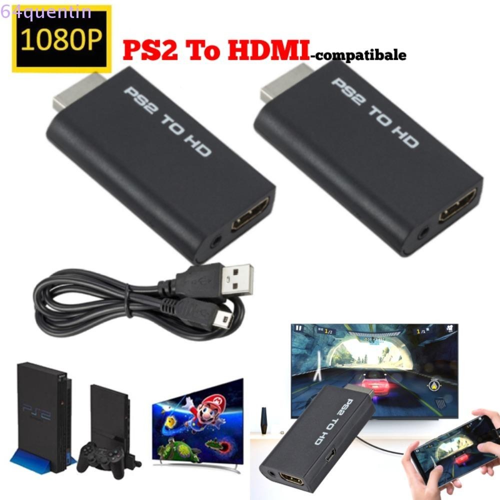 Quentin อะแดปเตอร์แปลงสัญญาณ PS2 เป็น HDMI PS2 เป็น HDMI PS2 Ypbpr อินพุต PS2 เป็น HDMI ปลั๊ก ...