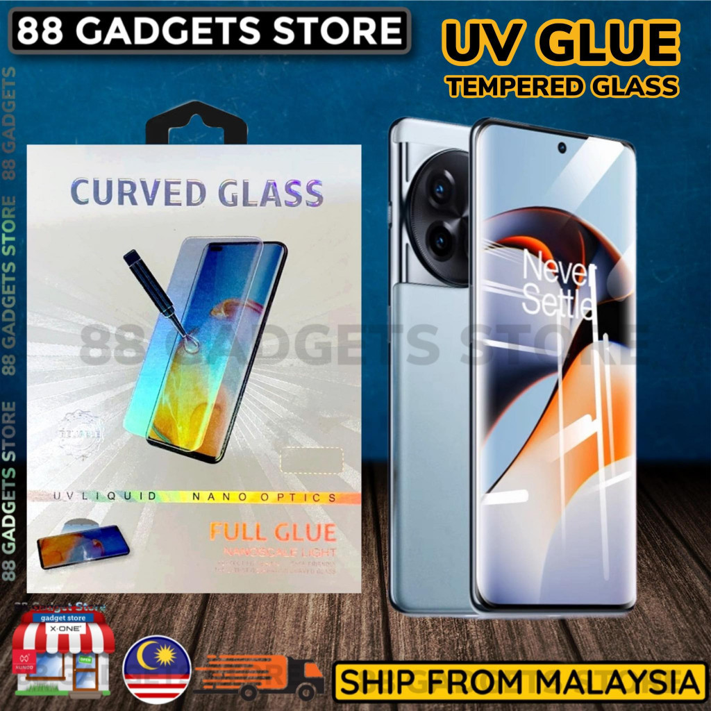 ฟิล์มกระจกนิรภัย กันรอยหน้าจอ ป้องกันแสง UV แบบโค้ง สําหรับ Oneplus Ace ...
