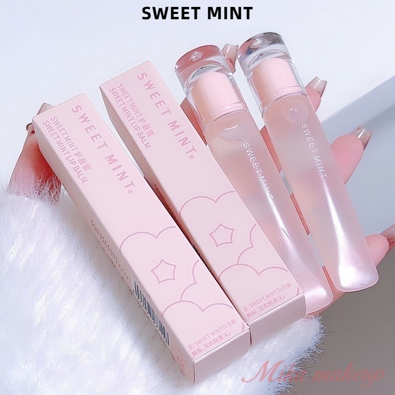 Sweet MINT ลิปกลอส ไพรเมอร์ เพิ่มความชุ่มชื้น สีนู้ด ไม่ทําให้ริมฝีปาก ...